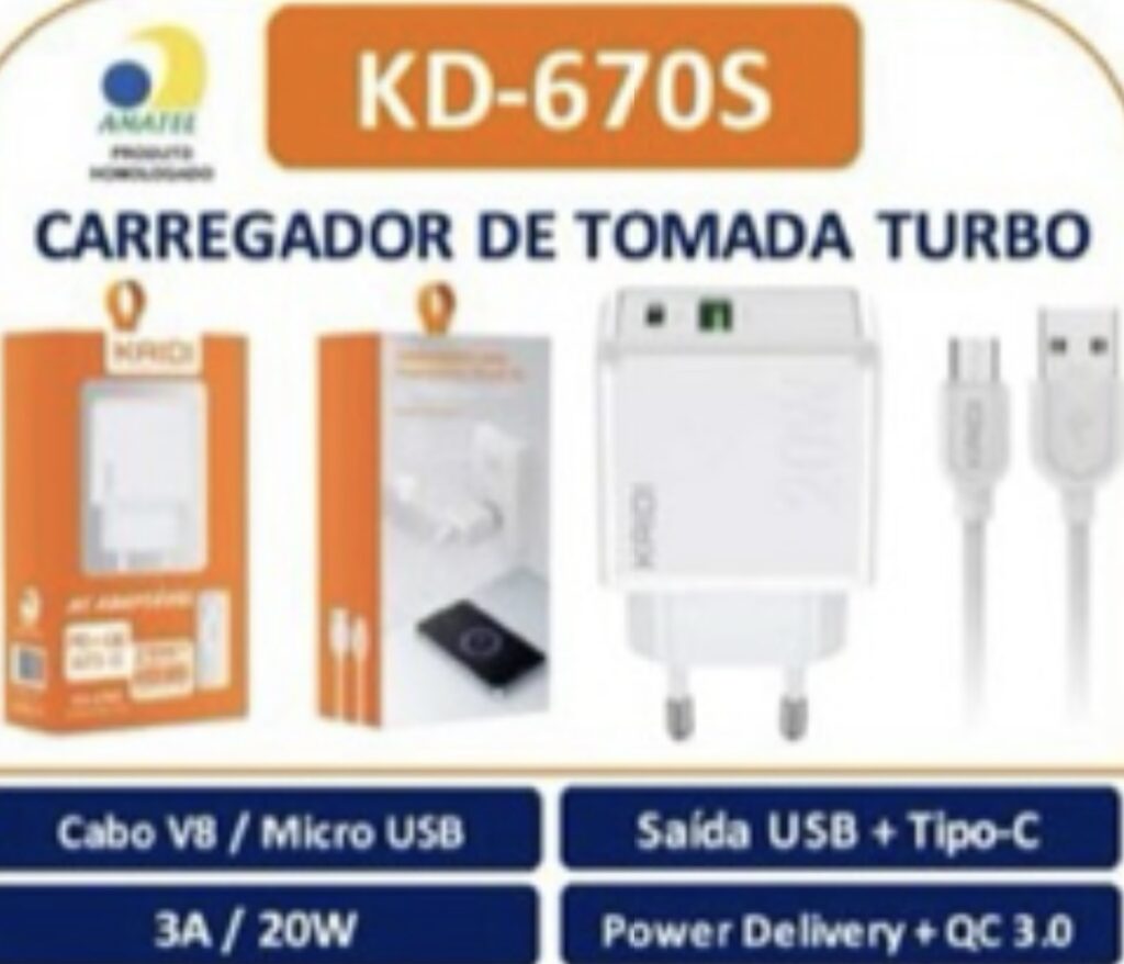 Carregador KD-670S V8 – Good Lucky